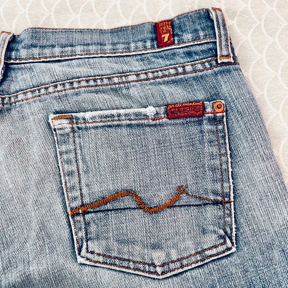 7 For All Mankind | Jeans | 7 Fam Ultra Low Waisted Flare Jeans Womens ...